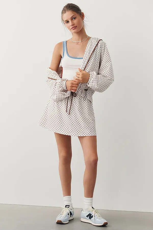 Beach Riot Casen Dot Jacket - Ivory/brown