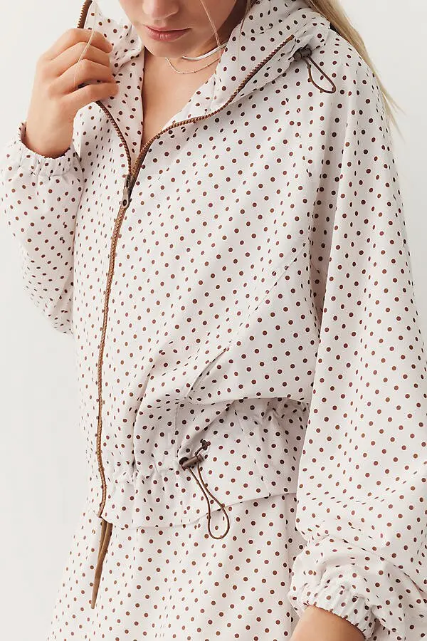 Beach Riot Casen Dot Jacket - Ivory/brown