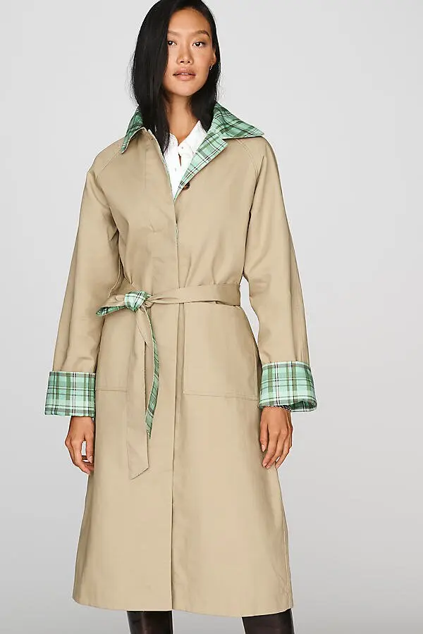 ALIGNE Barnaby 100% Cotton Reversible Trench Coat