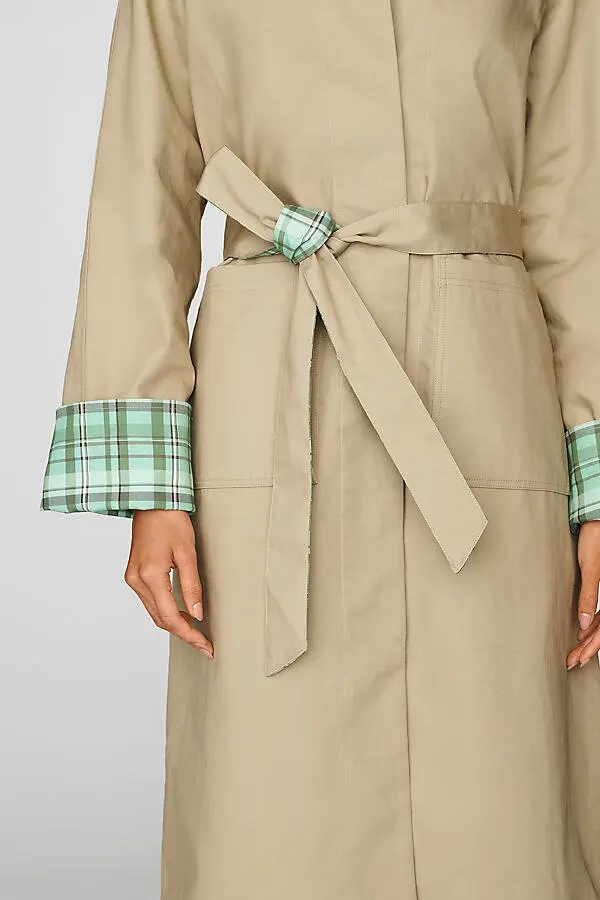 ALIGNE Barnaby 100% Cotton Reversible Trench Coat