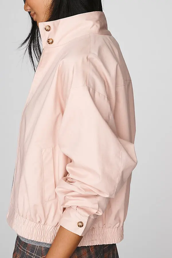 RAISONNEL Stand Collar Zip-up Jacket