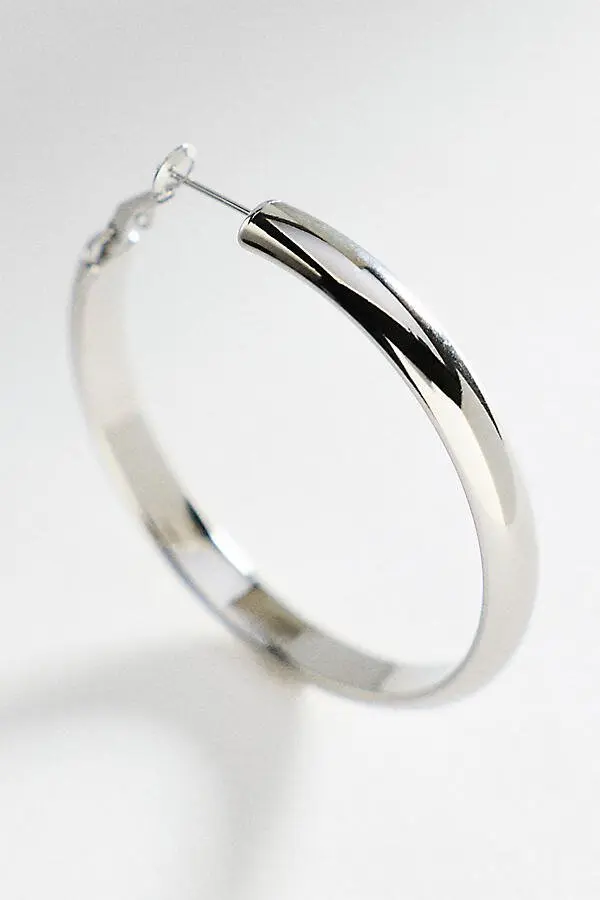 Anthropologie Water-resistant Hoop Earrings - Silver