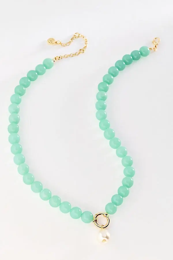 Baublebar Janette Beaded Pendant Necklace - Light Blue