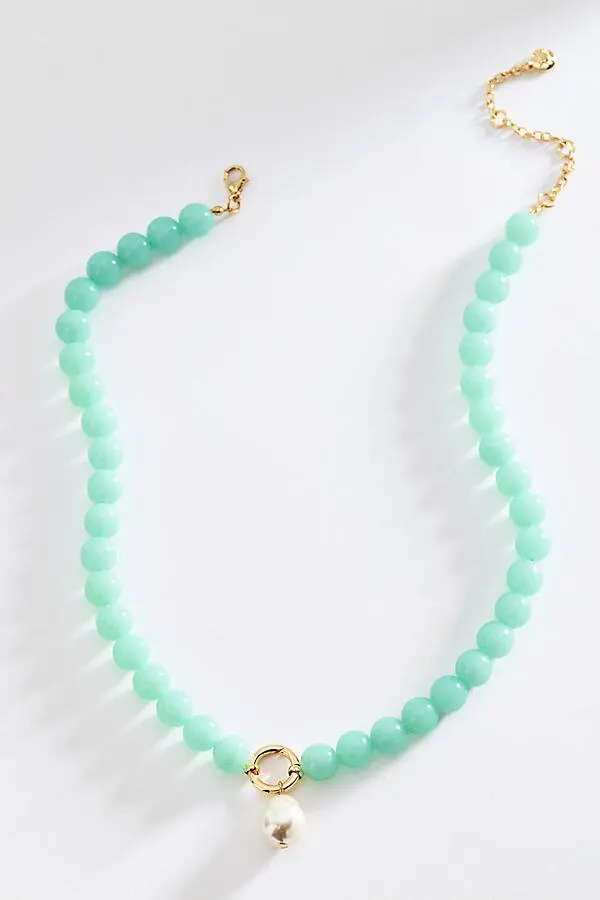 Baublebar Janette Beaded Pendant Necklace - Turquoise