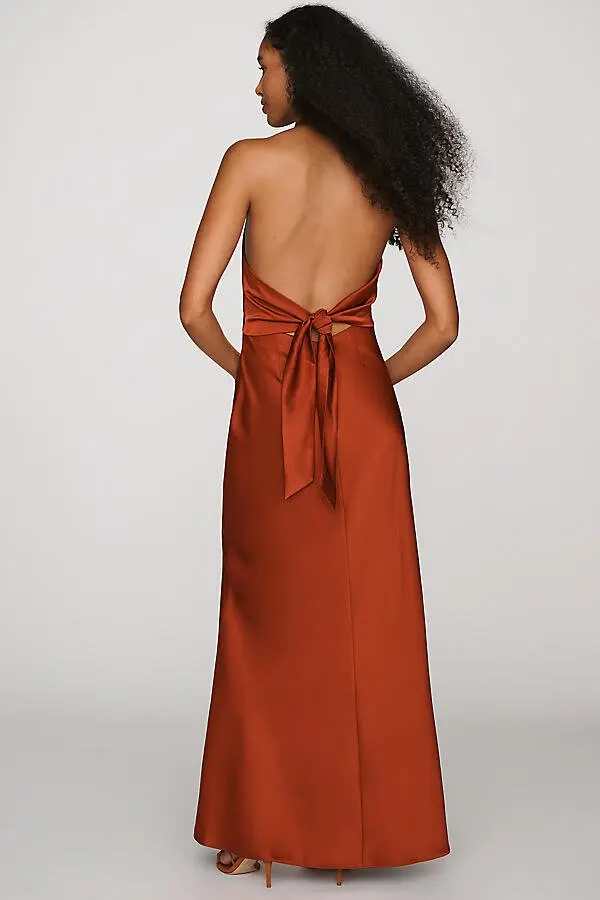 Astr The Label Viridiana Halter-neck Maxi Dress