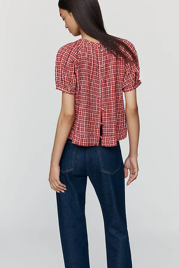 PILCRO Smocked Swg Blouse