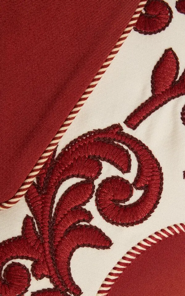 ALEMAIS Duke Embroidered Crepe Shirt