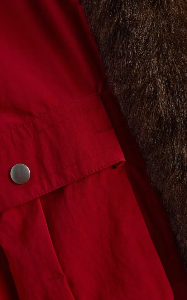 Prada Shearling-trimmed Nylon Jacket