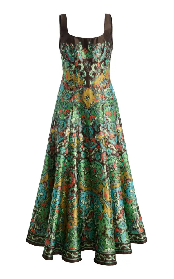 ALEMAIS Charlotte Satin Gown - Multi