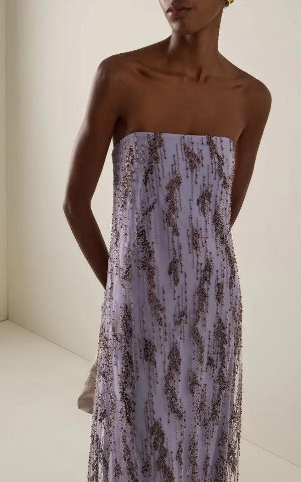 Staud Cassie Embellished Maxi Dress