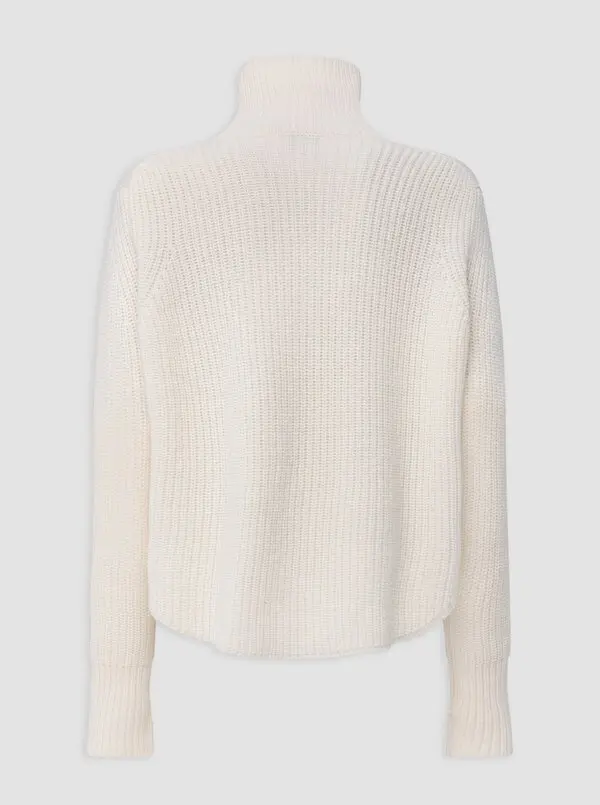 CALLAS MILANO Barrie Cashmere Turtleneck Sweater - Ivory