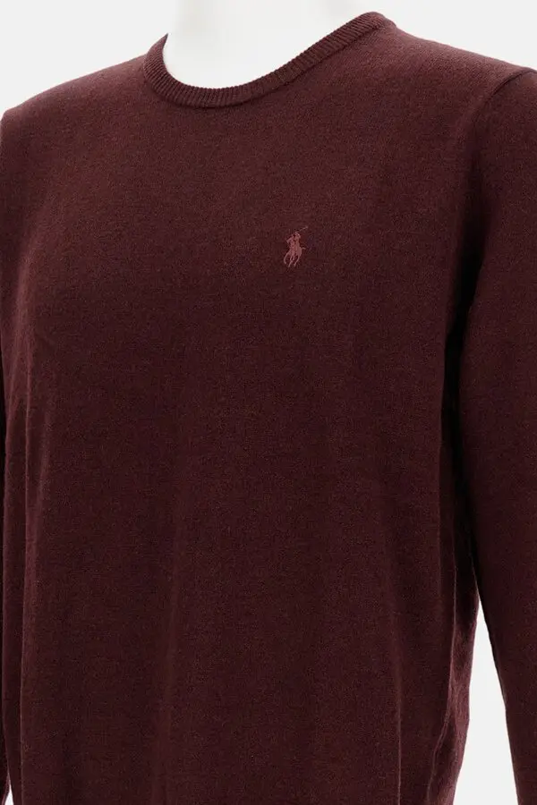 Polo Ralph Lauren Wool-knit Crew Neck Pullover - Red