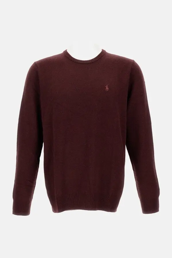 Polo Ralph Lauren Wool-knit Crew Neck Pullover - Rosso