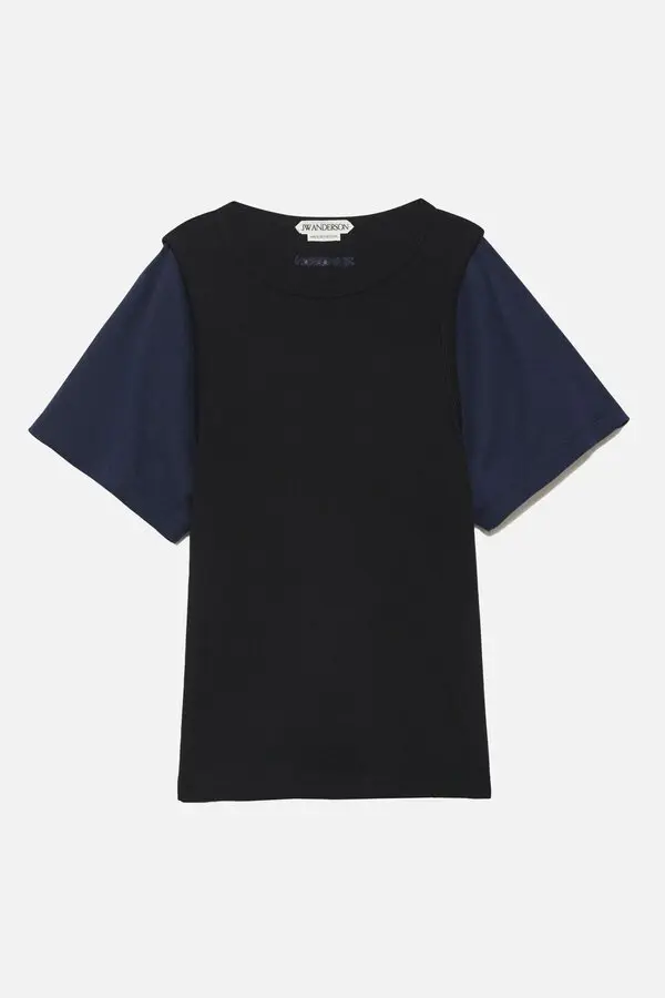 JW Anderson Double-layered T-shirt - Nero