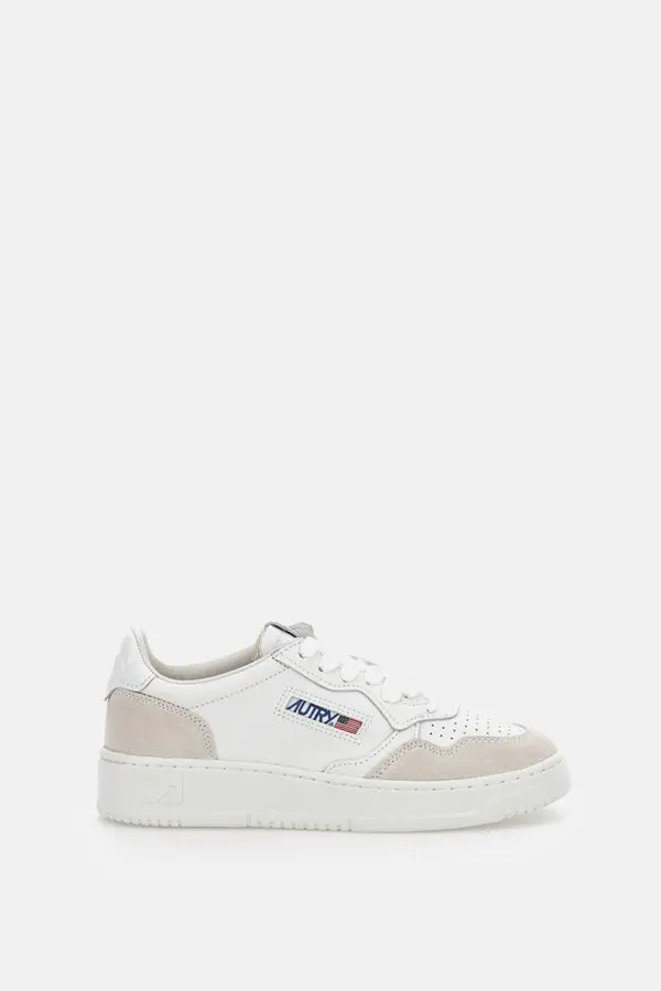 AUTRY Medalist Low Leather Sneakers - Bianco
