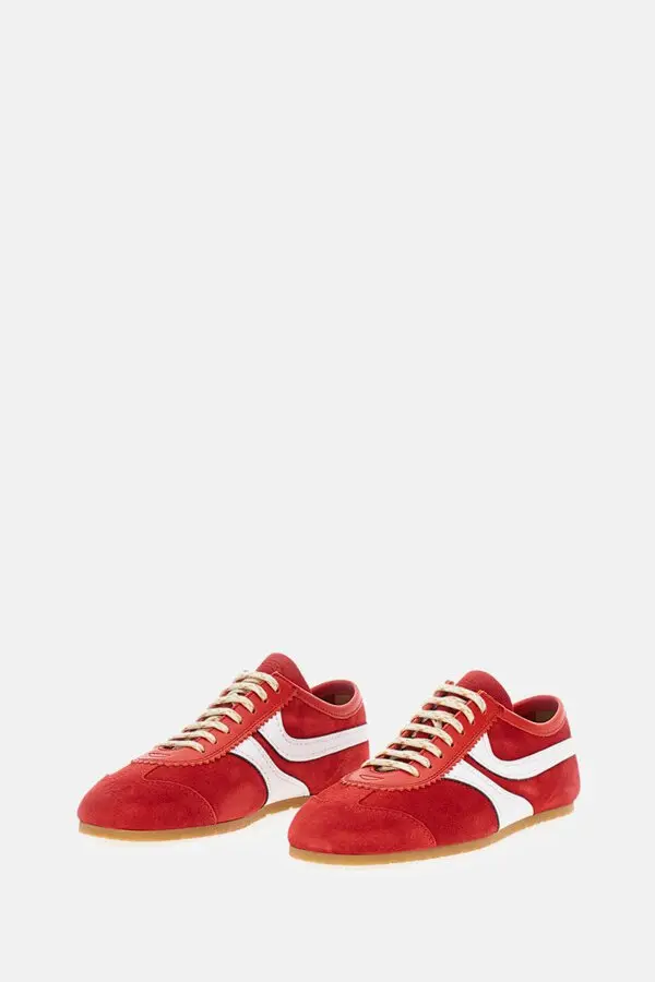 Dries Van Noten Suede Sneakers - Red