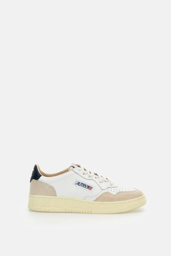 AUTRY Medalist Low Top Leather Sneakers - Bianco