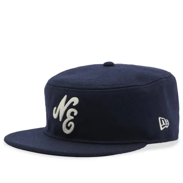 New Era Heritage Logo Chainstitched Wool Pillbox Cap