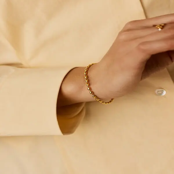 MISSOMA Molten Olive Link Chain Bracelet
