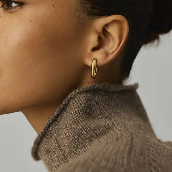 MISSOMA Chubby Oval Small Hoop Earrings