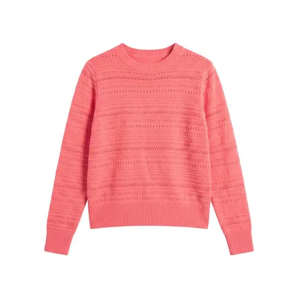 BRODIE CASHMERE Textured Taylor Cashmere Crew