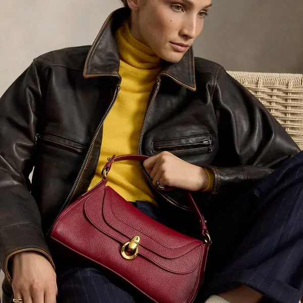 Ralph Lauren Polo Blaze Top Handle Bag - Currant