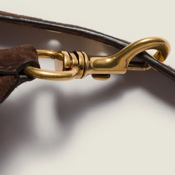 Miu Miu Spirit Suede Bag - Dark Brown