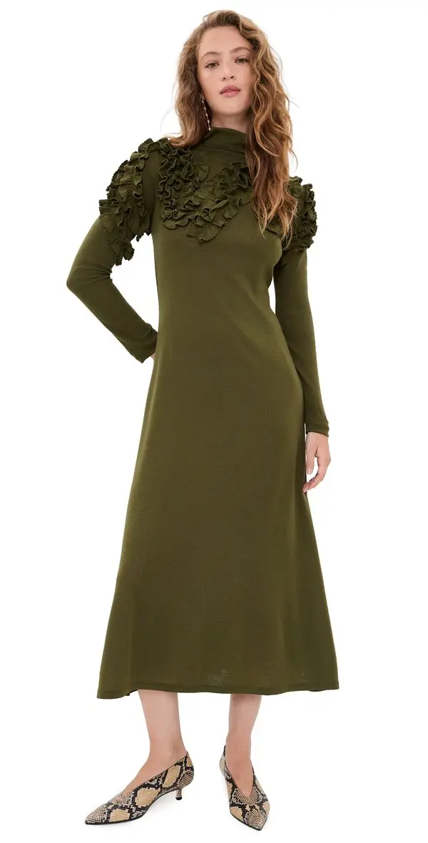 Ulla Johnson Solene Long Sleeve Jersey Dress