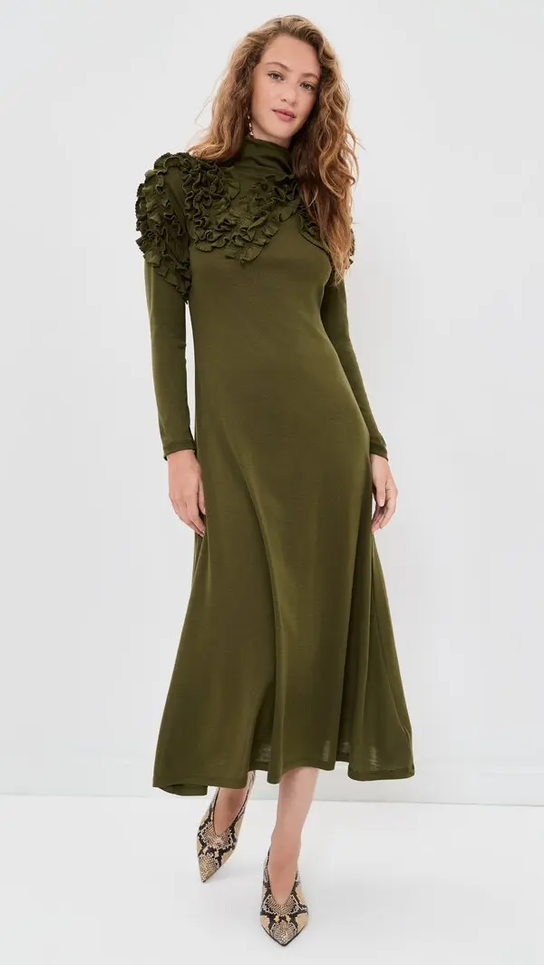 Ulla Johnson Solene Long Sleeve Jersey Dress