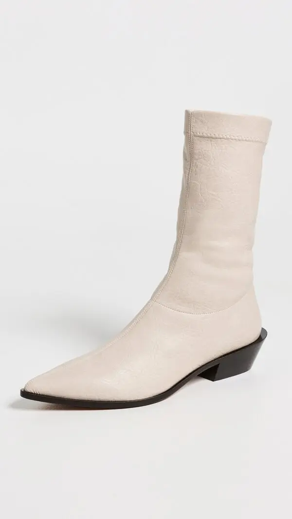 Tibi Leo Faux Leather Boots