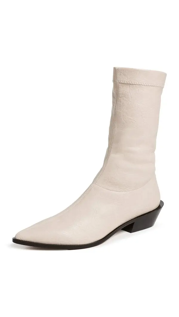 Tibi Leo Faux Leather Boots