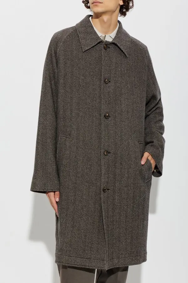 Eleventy Cashmere Herringbone Coat