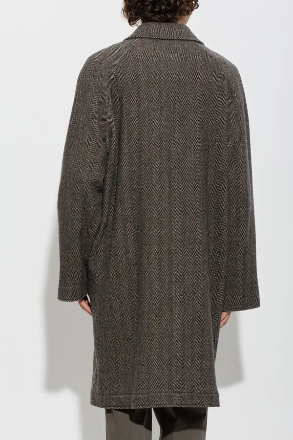 Eleventy Cashmere Herringbone Coat
