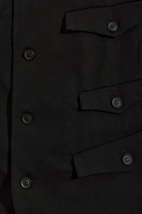 Yohji Yamamoto Wool Shirt With An Asymmetric Cut