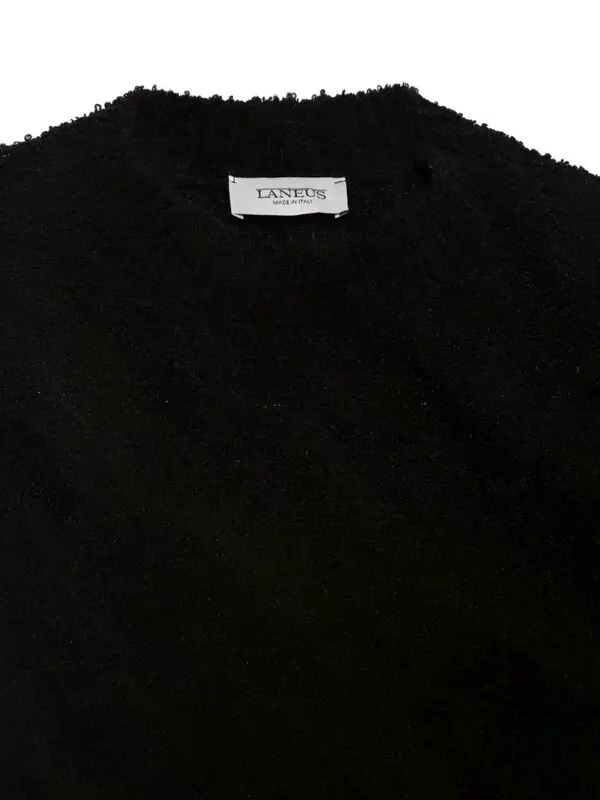 LANEUS Bouclé-knit Sweater