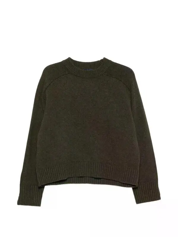 Soeur Ribbed-trim Raglan-sleeve Sweater - Green