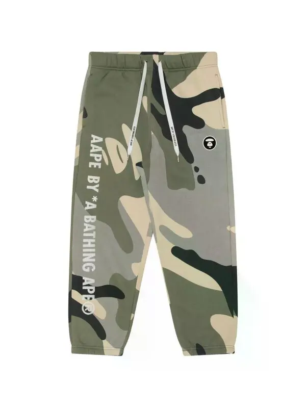 AAPE BY *A BATHING APE Moonface Camouflage-print Track Pants