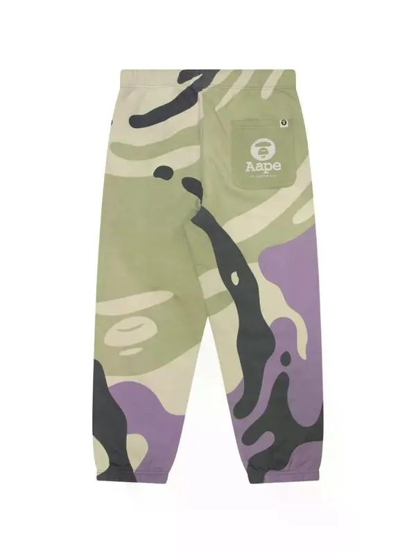 AAPE BY *A BATHING APE Moonface Camouflage-print Track Pants