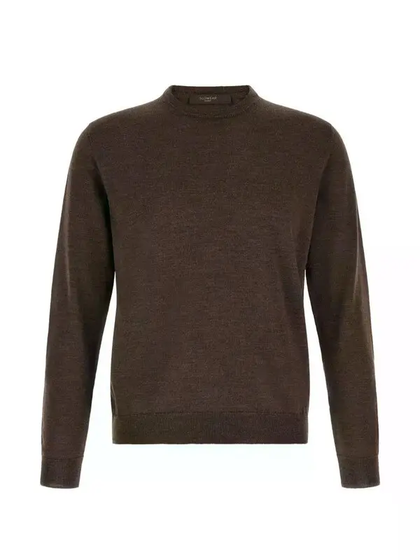 ZANONE Giro Crew-neck Sweater - Brown