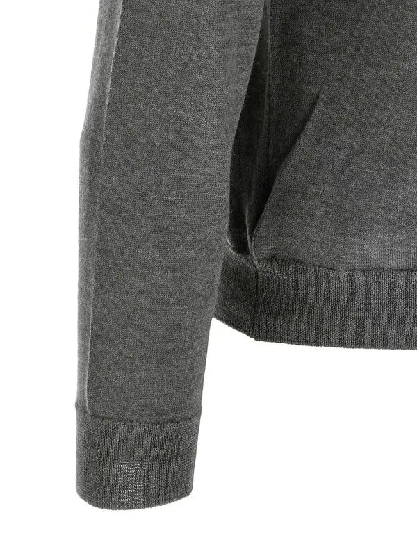 ZANONE Roll-neck Wool Sweater - Grey