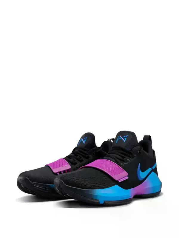 Nike Pg 1 Touch-strap Sneakers - Black
