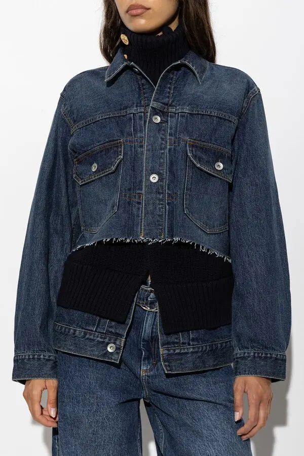 Sacai Vintage" Effect Denim Jacket
