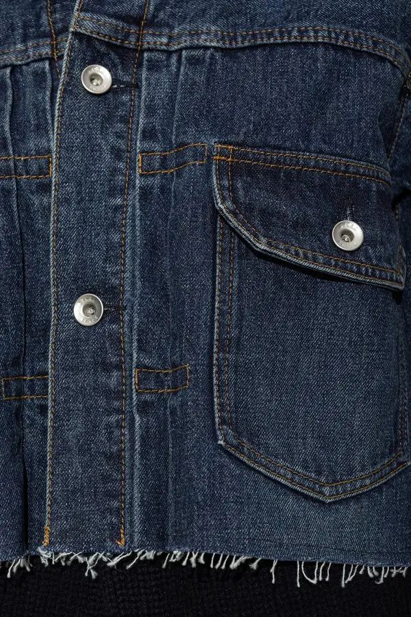 Sacai Vintage" Effect Denim Jacket