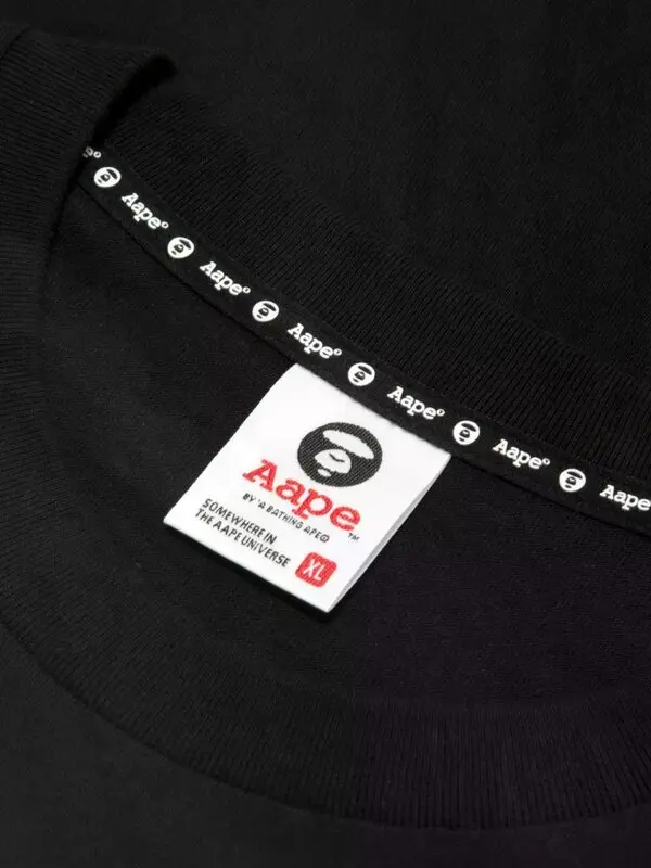 AAPE BY *A BATHING APE Aapeunvs Moonface-print Long-sleeve T-shirt