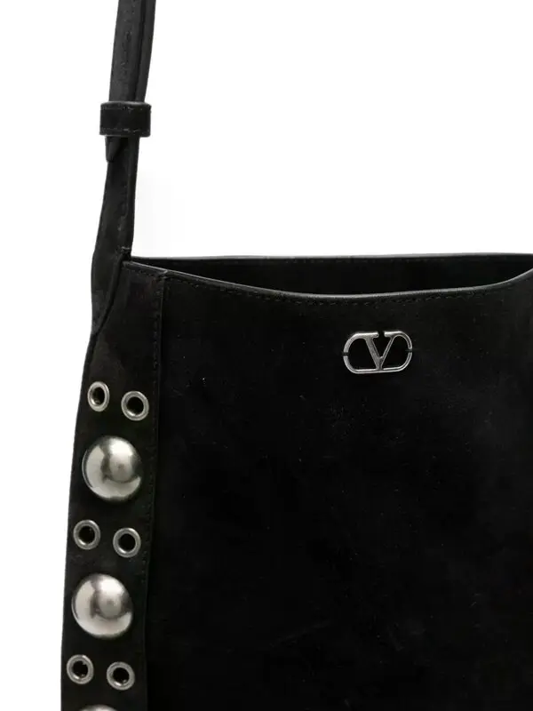 Valentino Garavani Vlogo Signature Fringed Clutch Bag