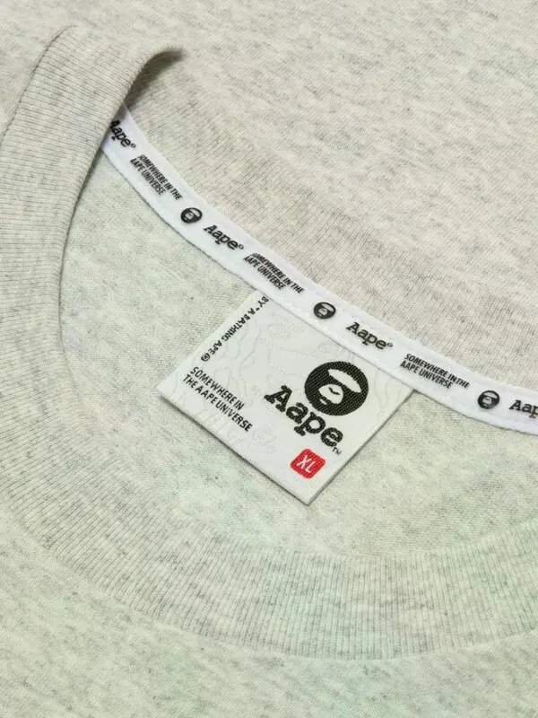 AAPE BY *A BATHING APE Logo-print T-shirt - Grey