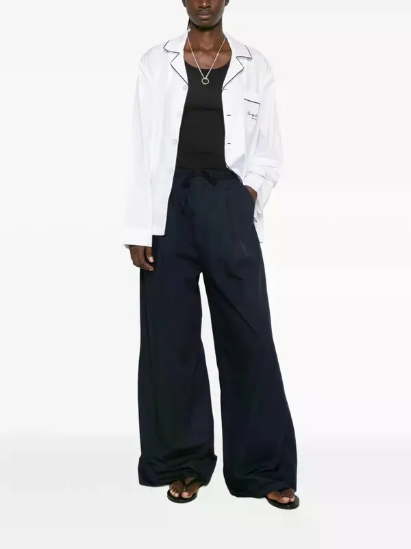 SPORTY & RICH Piping-detail Shirt