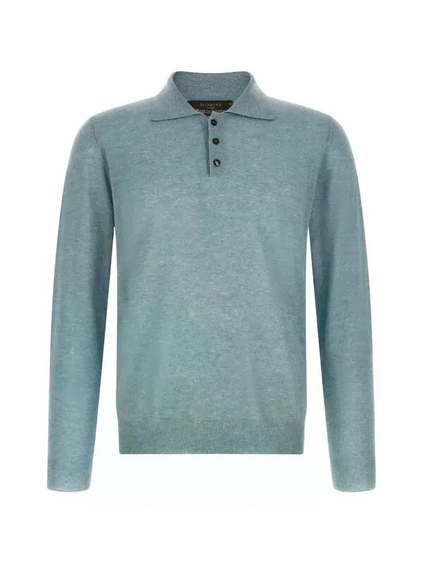 ZANONE Mélange-effect Polo Sweater
