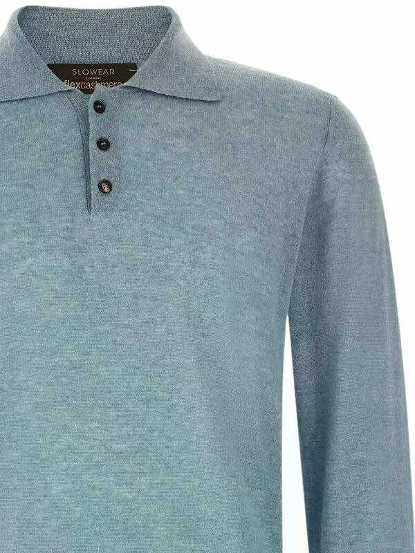ZANONE Mélange-effect Polo Sweater