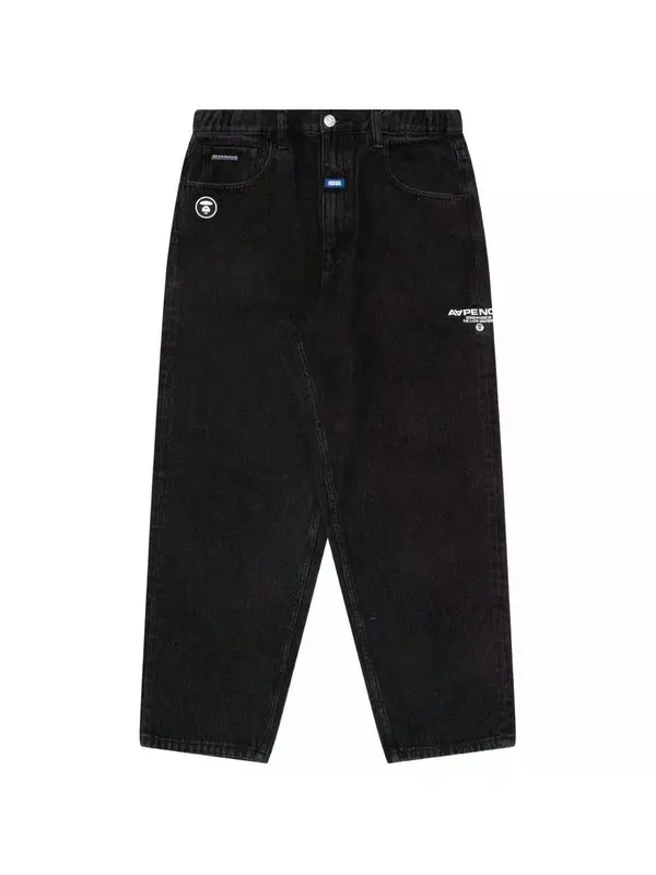 AAPE BY *A BATHING APE Moonface Patch Relaxed Jeans